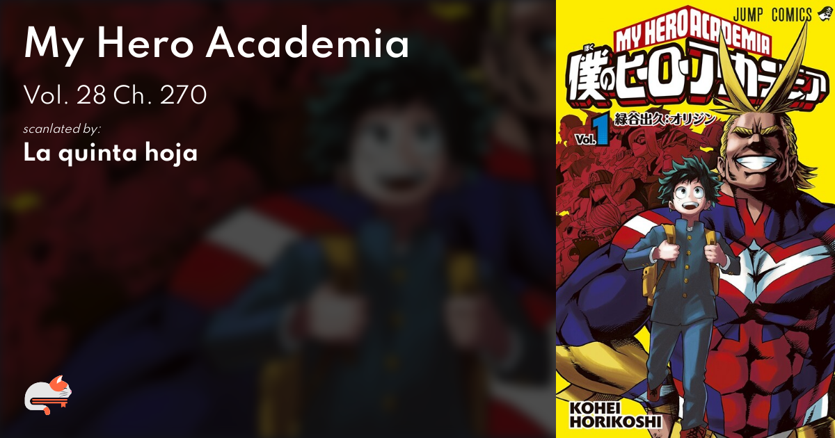 1 Chapter 270 Boku no Hero Academia MangaDex